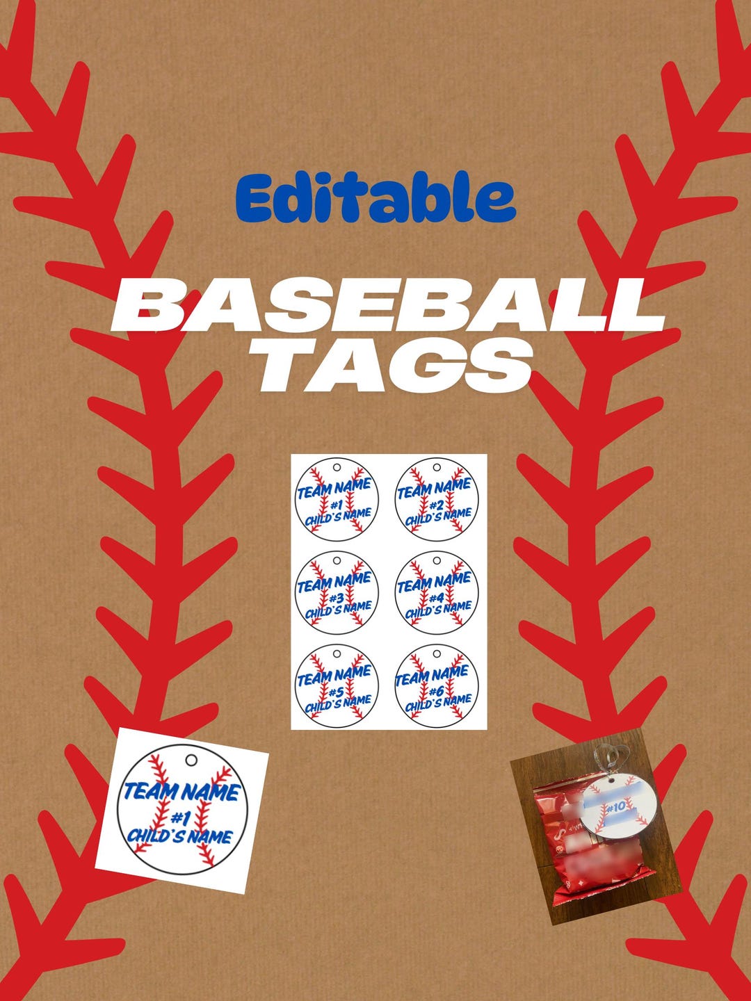 Editable Baseball Team Tags | Canva Template for Baseball Team Tags ...