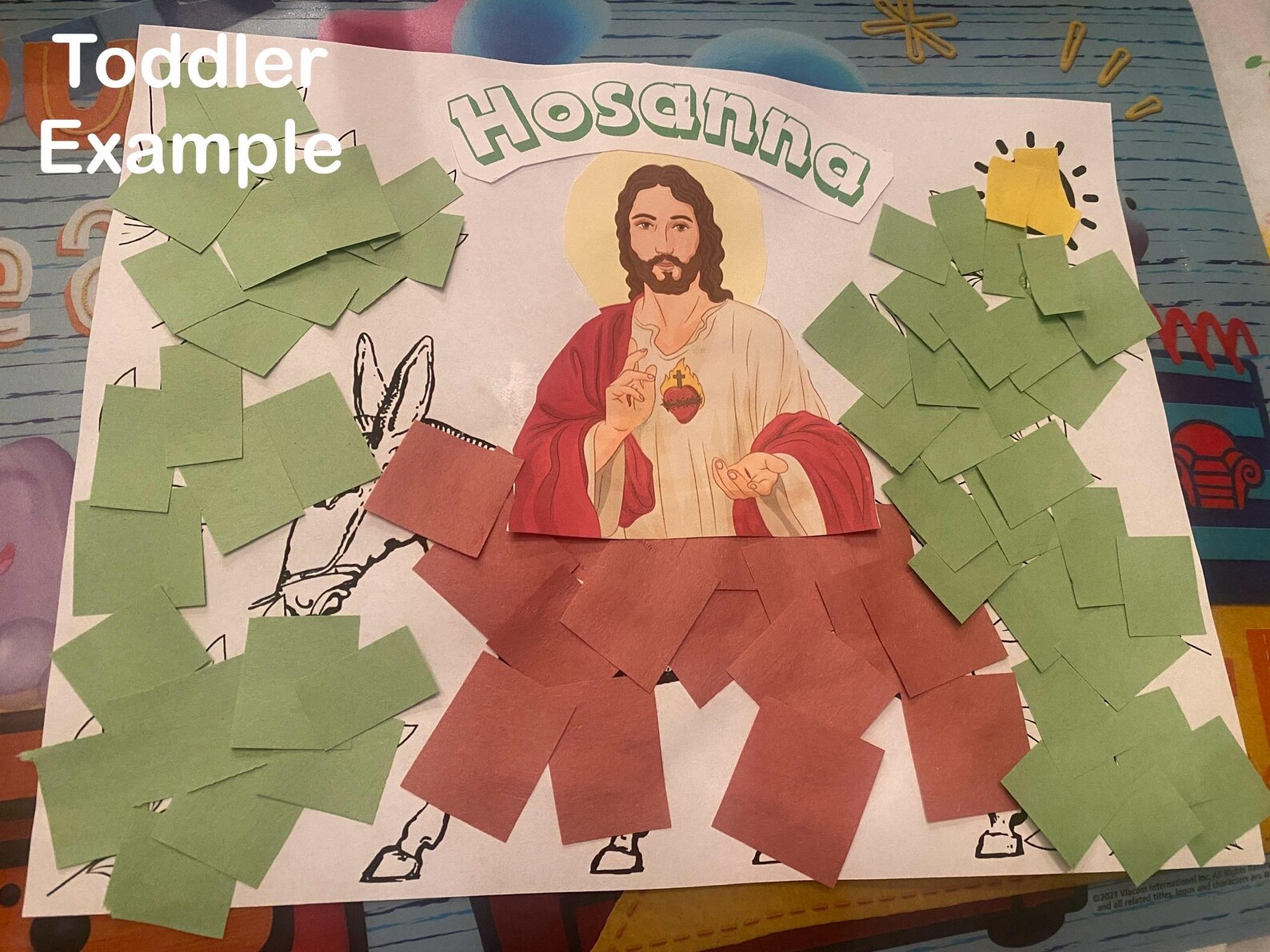 Palm Sunday Craft for Kids | Printable Bible Activity | Cut & Paste ...