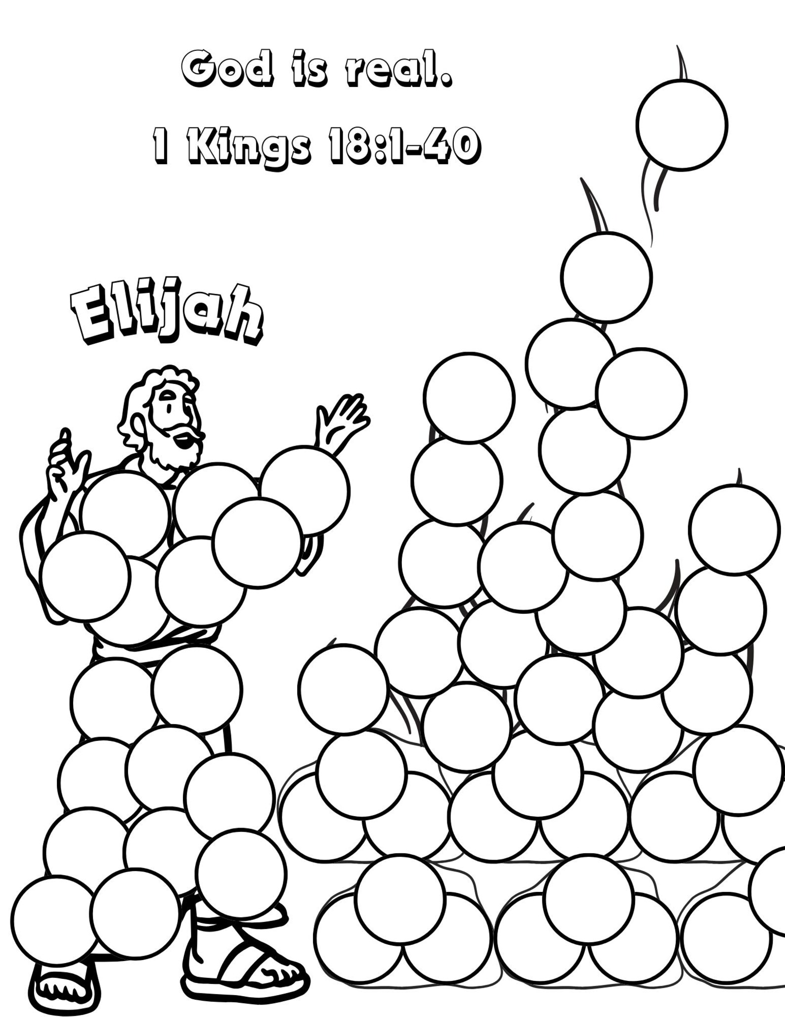 Elijah and the True God | Toddler & Preschool Bible Story | Dot ...