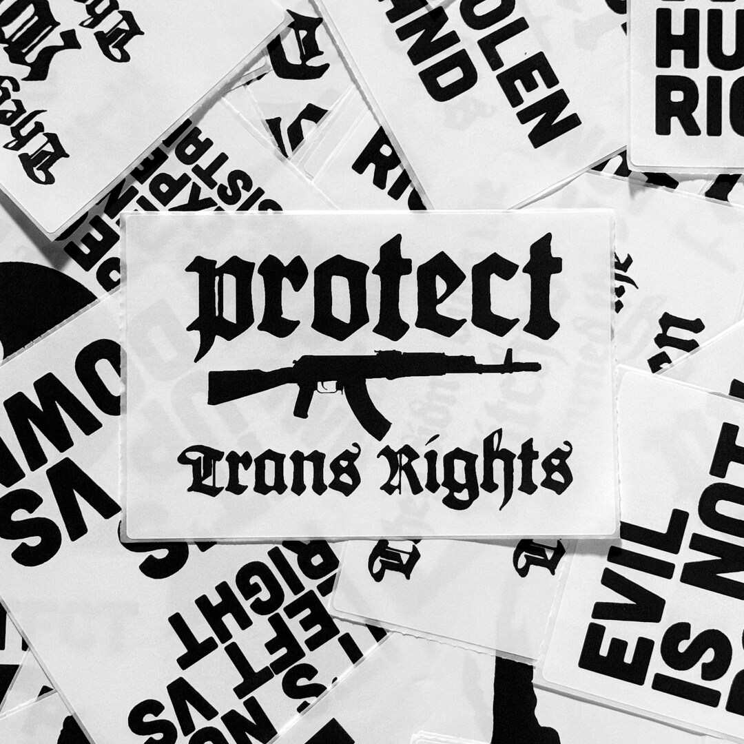 PROTECT TRANS RIGHTS - 4x6 Thermal Paper Sticker Stack - Etsy