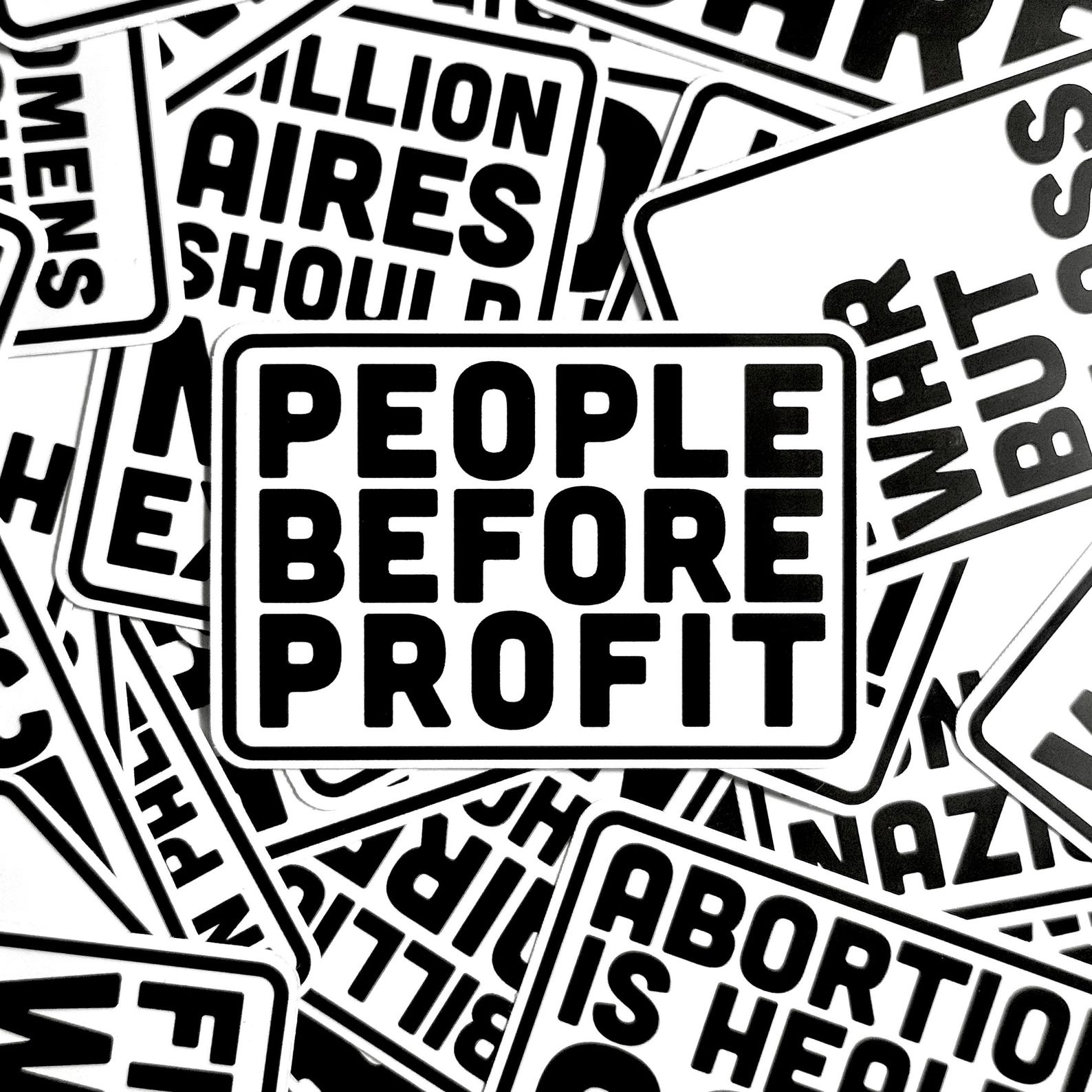 PEOPLE BEFORE PROFIT - Vinyl Sticker - Etsy