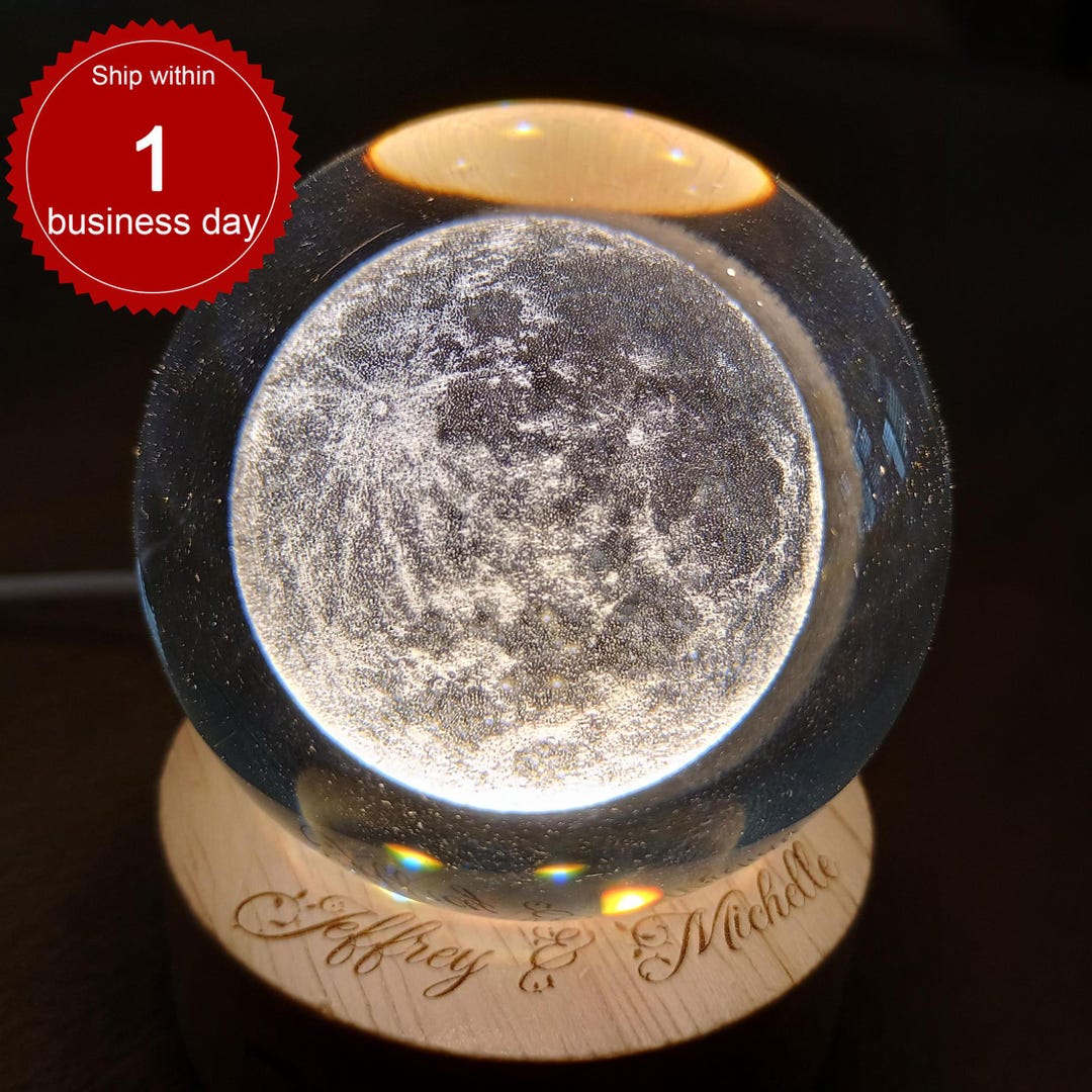 Custom Engraved Globe Night Light Personalized Birthday Gift for ...