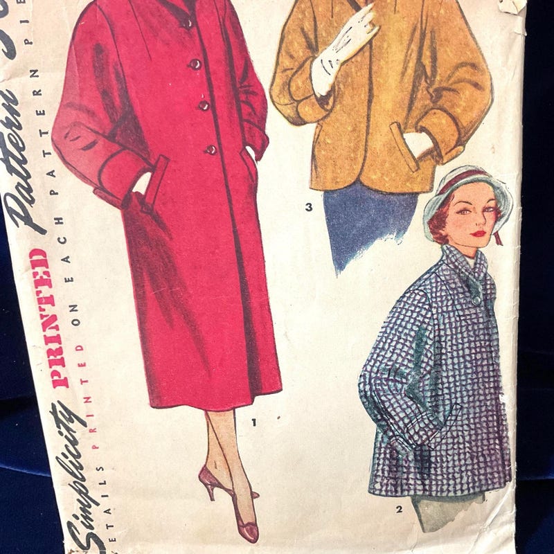 Vintage 1950 Swing Coat - Etsy