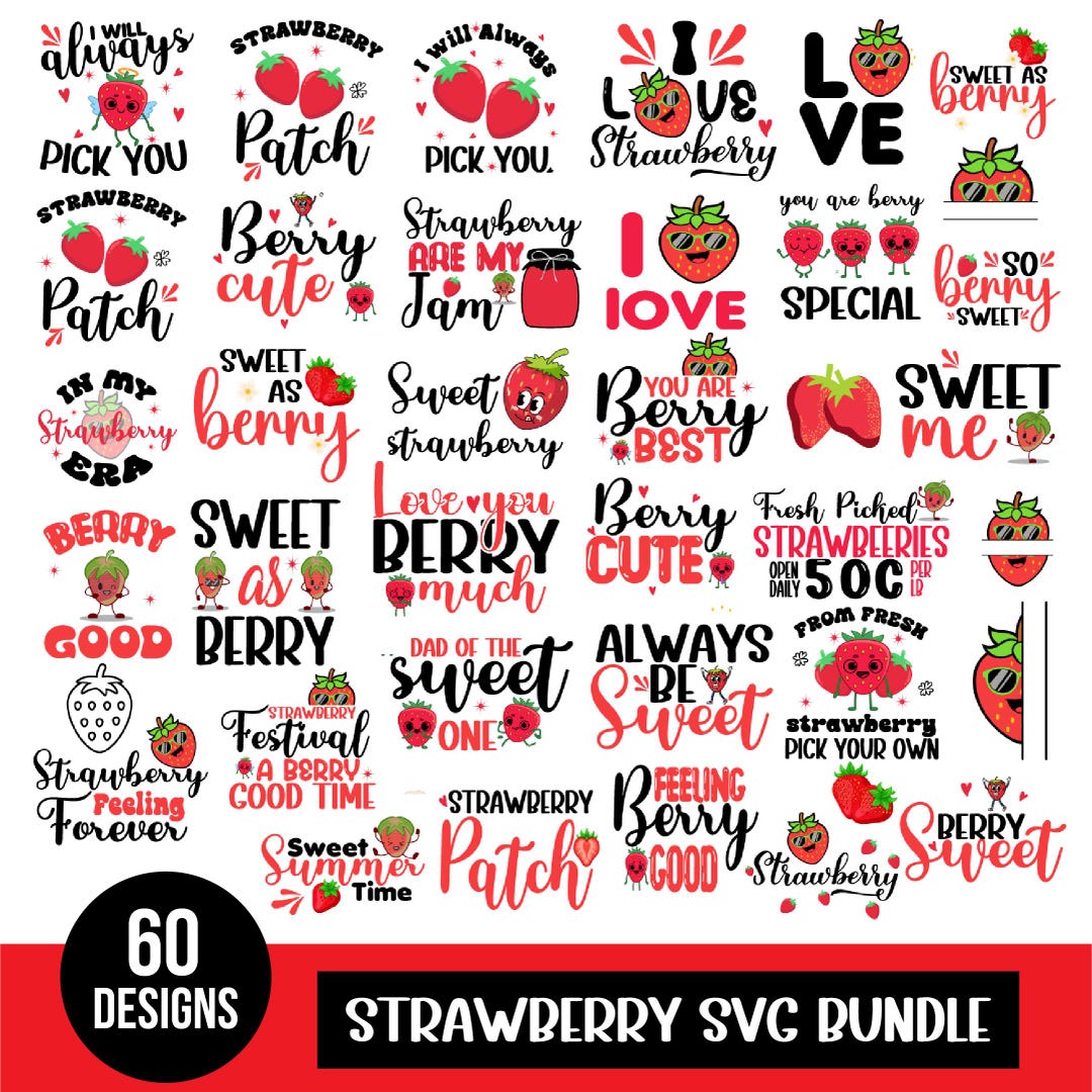 Strawberry Svg - Strawberry Png - Strawberry Clipart - Strawberry Svg ...