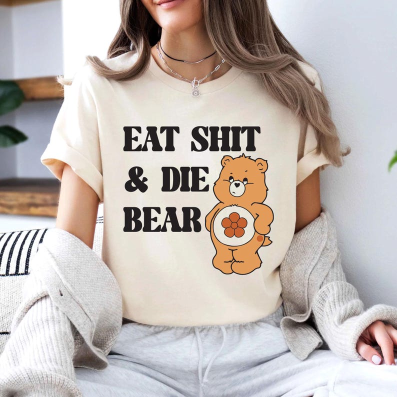 Rude Bear Belly Badge SVG PNG Bundle, Evil Sassy Rude Sarcastic Funny ...