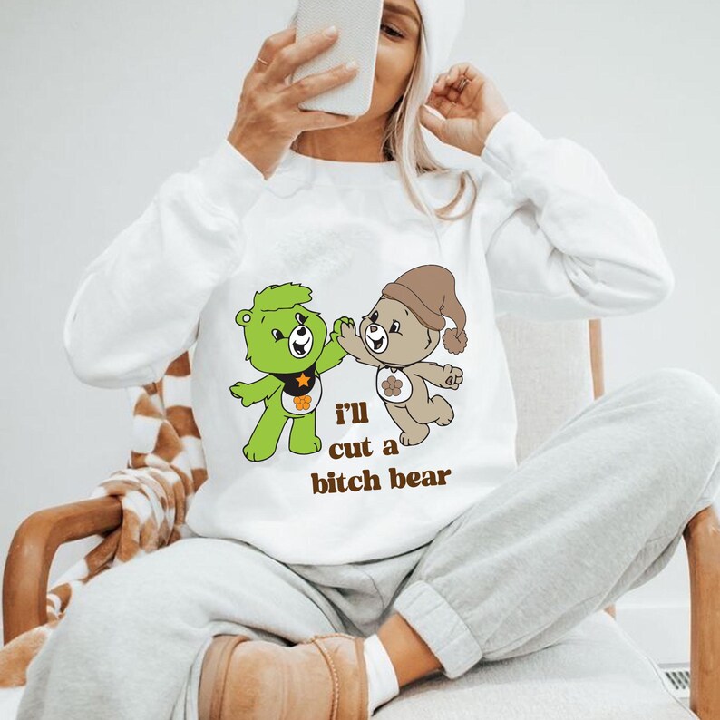 Rude Bear Belly Badge SVG PNG Bundle, Evil Sassy Rude Sarcastic Funny ...