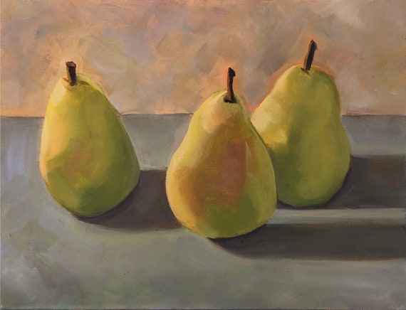 Pear Still Life - Etsy