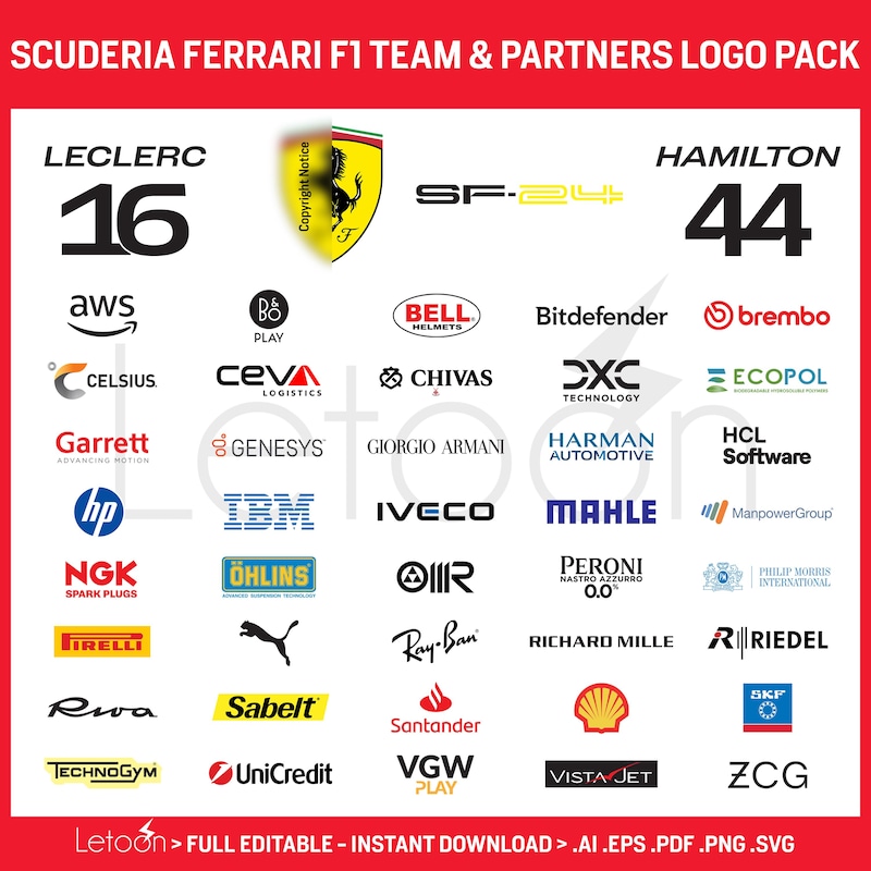 F1 2025 team logos - Etsy.de