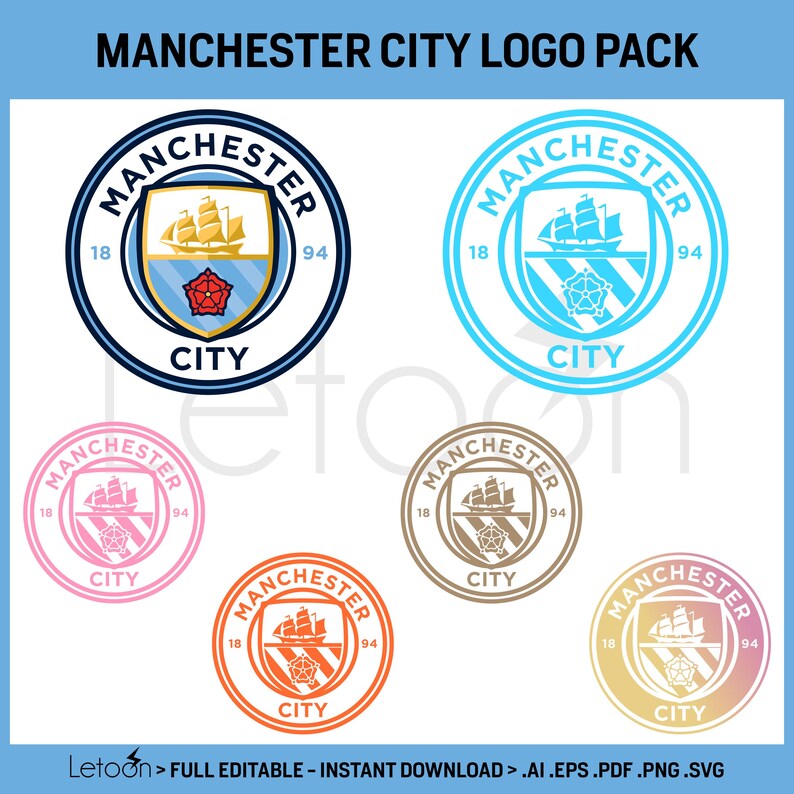 Manchester City Logo Pack - HQ Vector Files - Manchester City Football ...