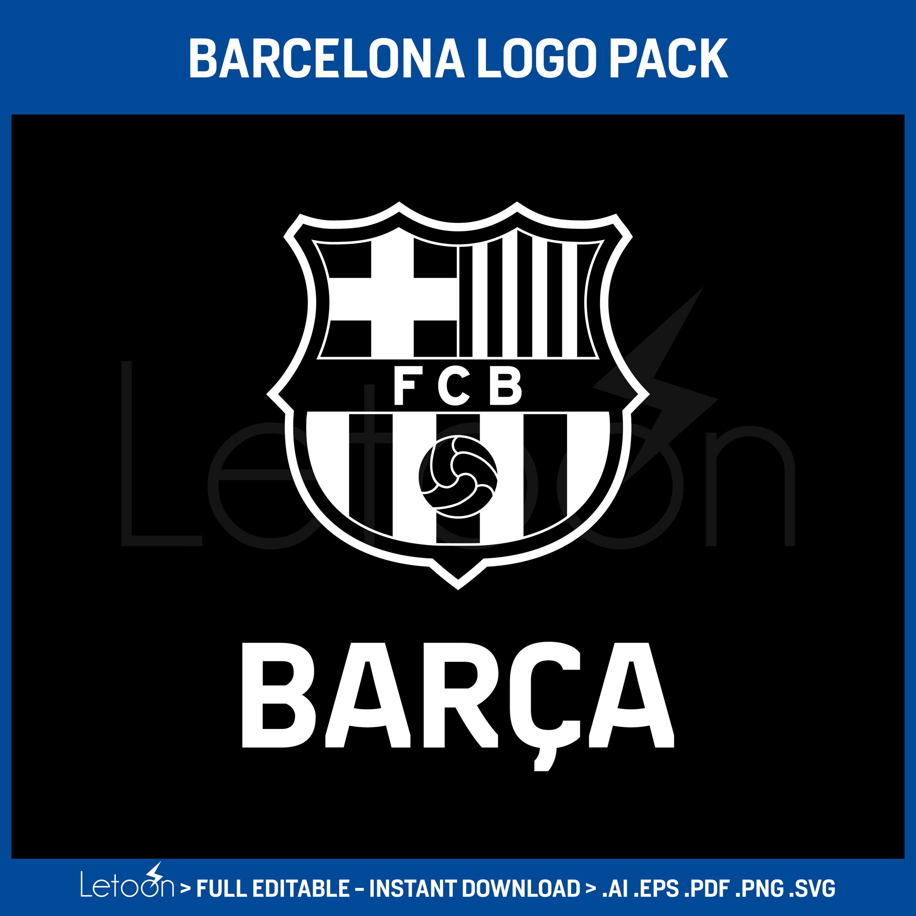 Barcelona Logo Pack - HQ Vector Files - Barcelona Football Club Emblem ...