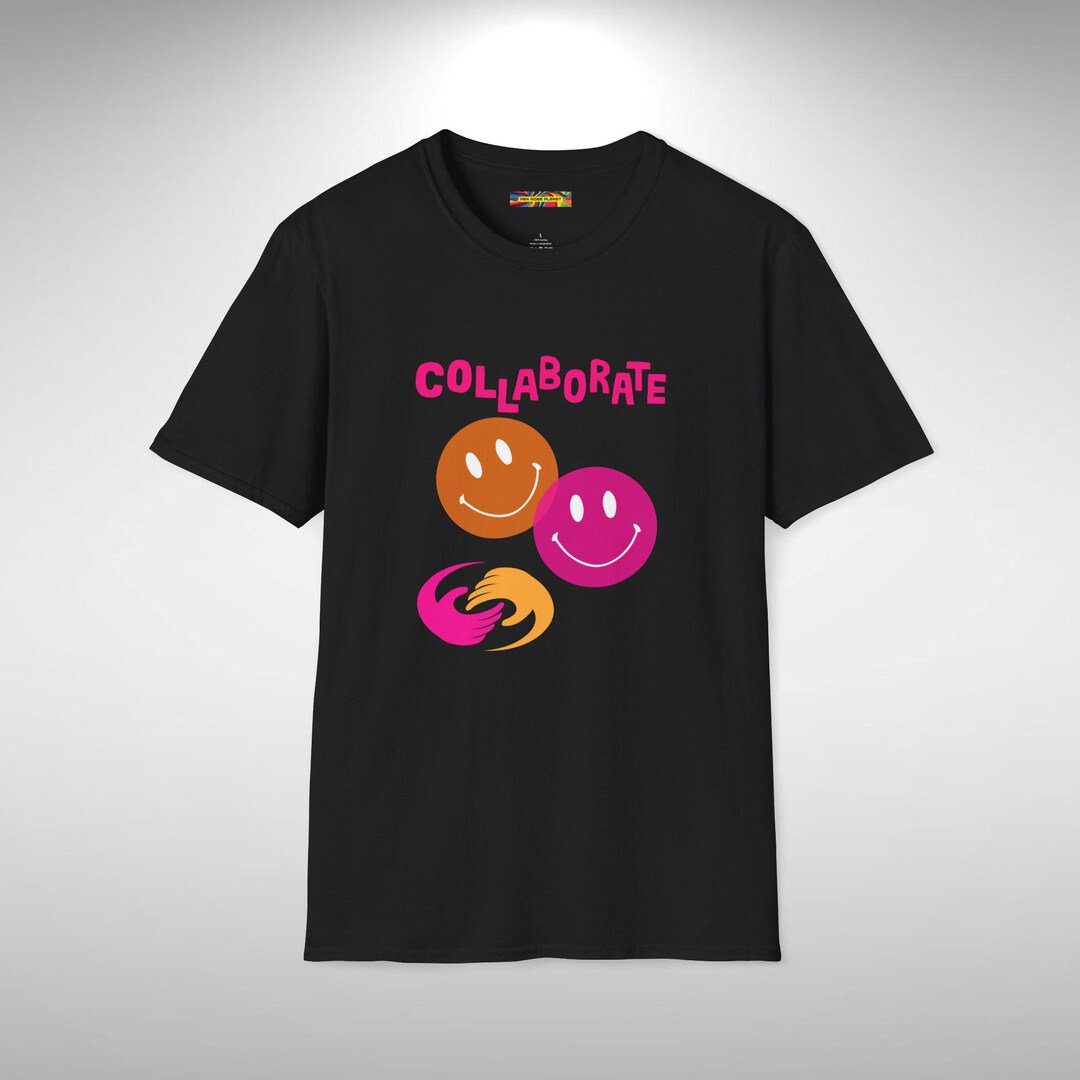 Emoticon Collaborate Shirt, Teamwork Emoji Tee, Softstyle T-shirt ...