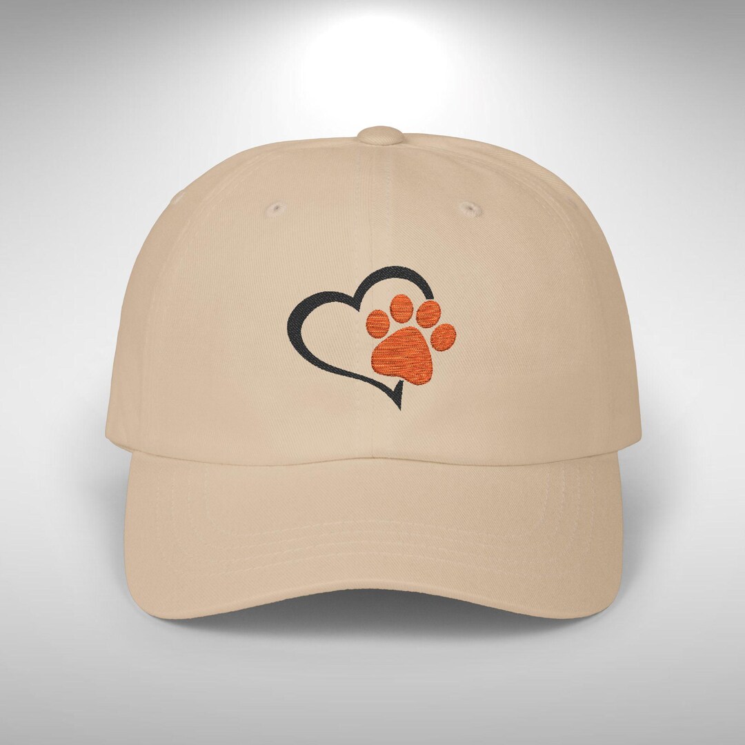 Heart & Paw Classic Dad Cap, Pet Lover Gift, Animal Theme Hat, Casual ...