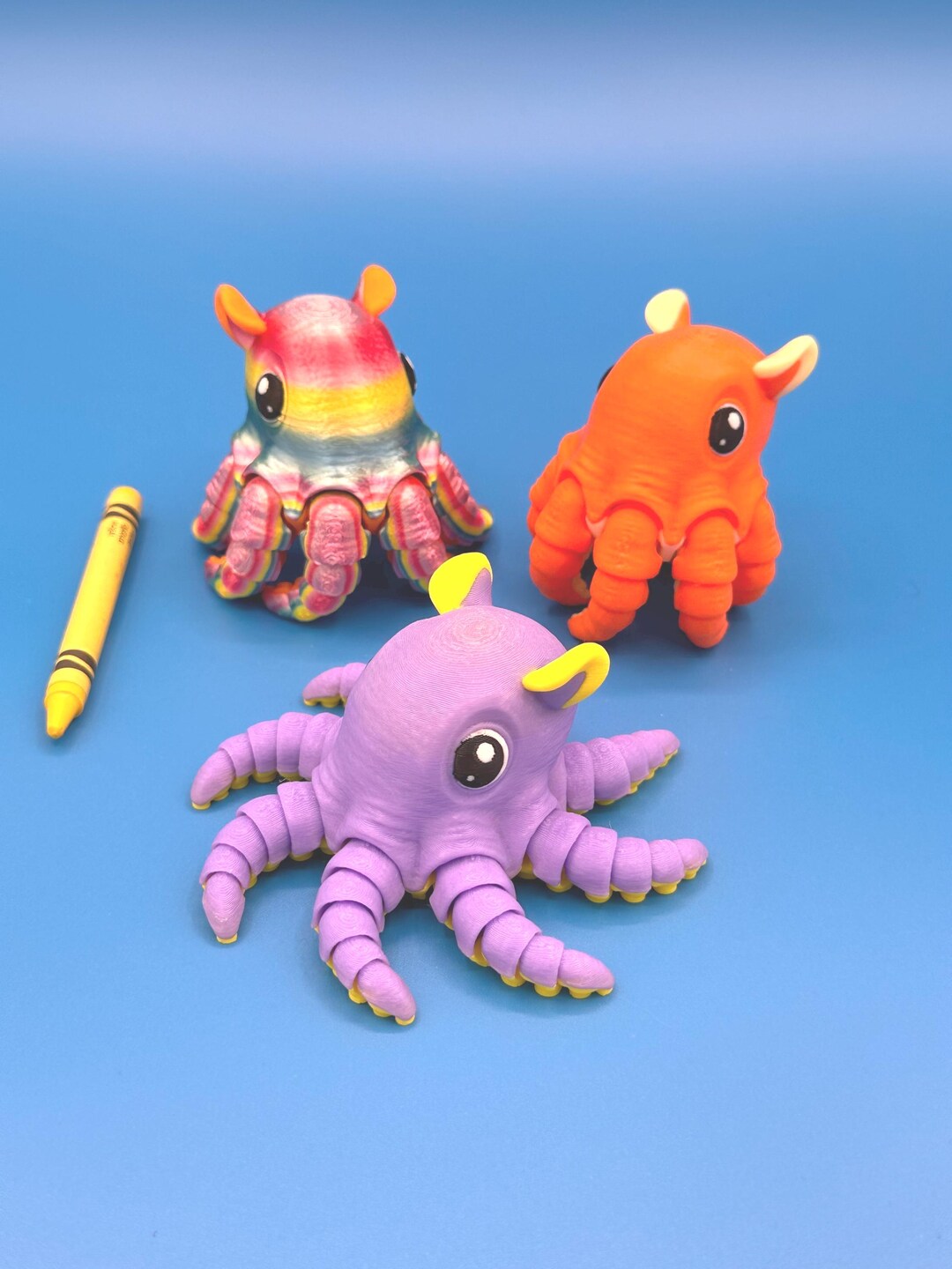 Flapjack Octopus – 3D Printed Articulated Figurine - Etsy