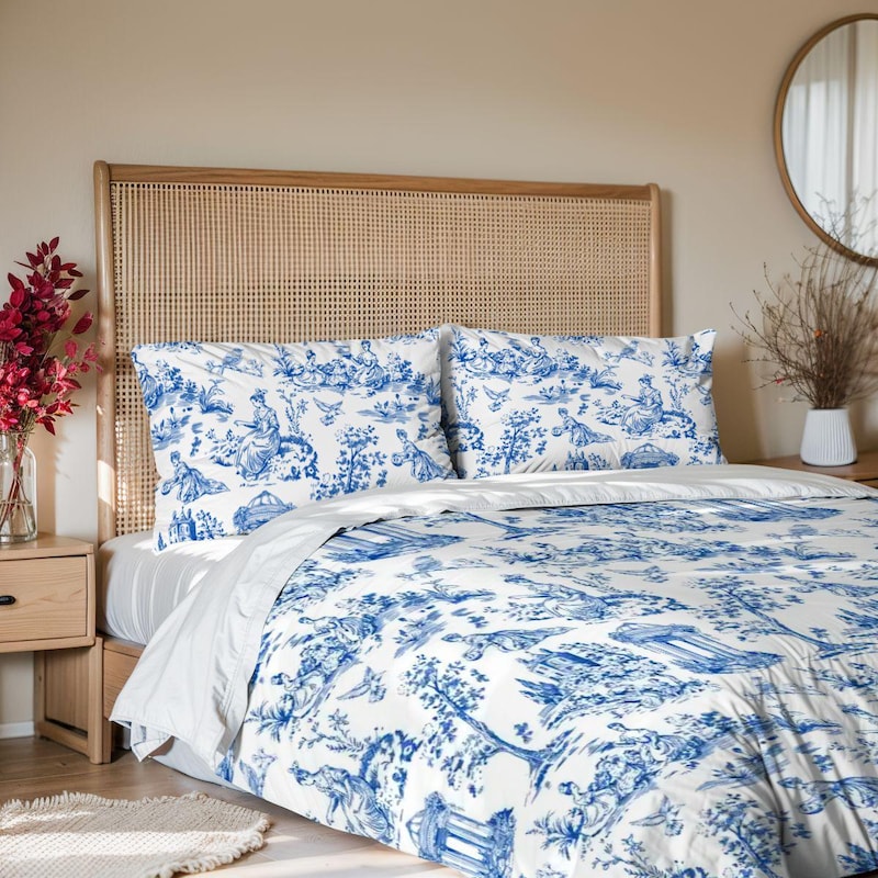 Toile Bedding - Etsy