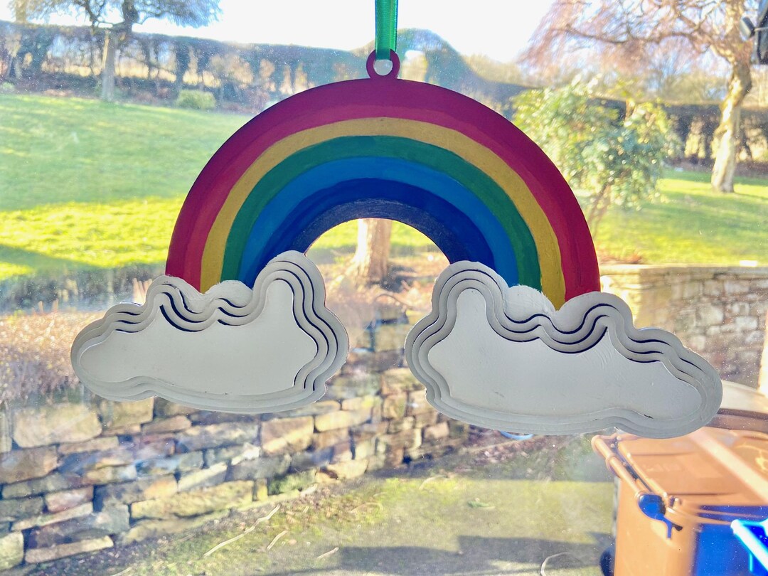 Rainbow Hanger Svg - Etsy