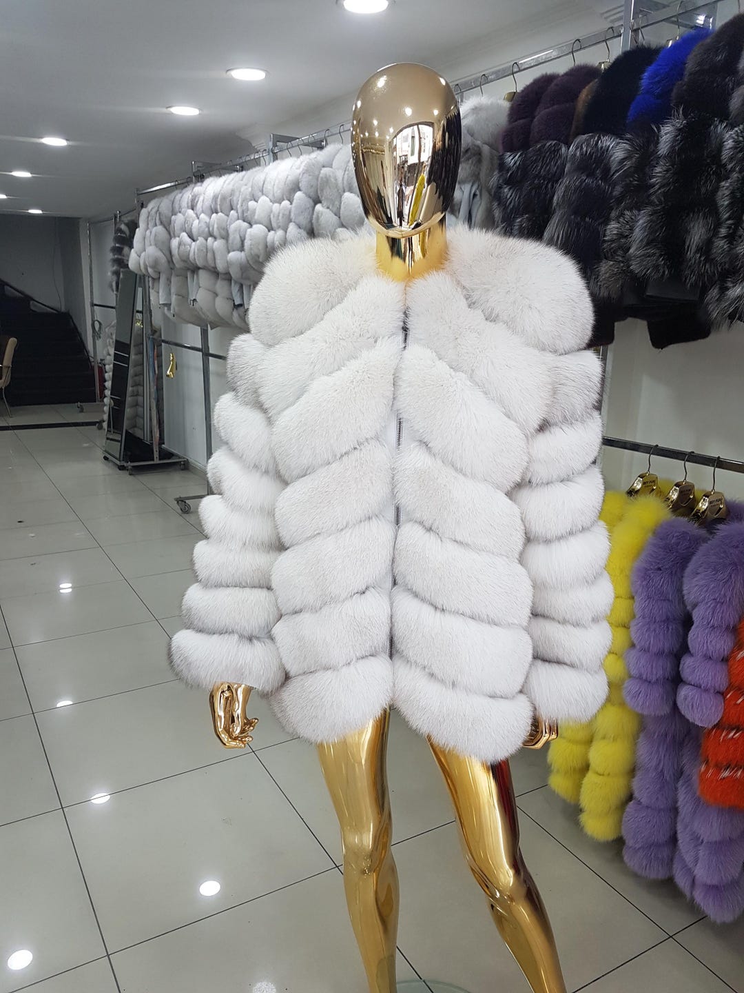 Luxury Natural Fur Coat Elegant Winter Jacket With Natural Fur - Etsy