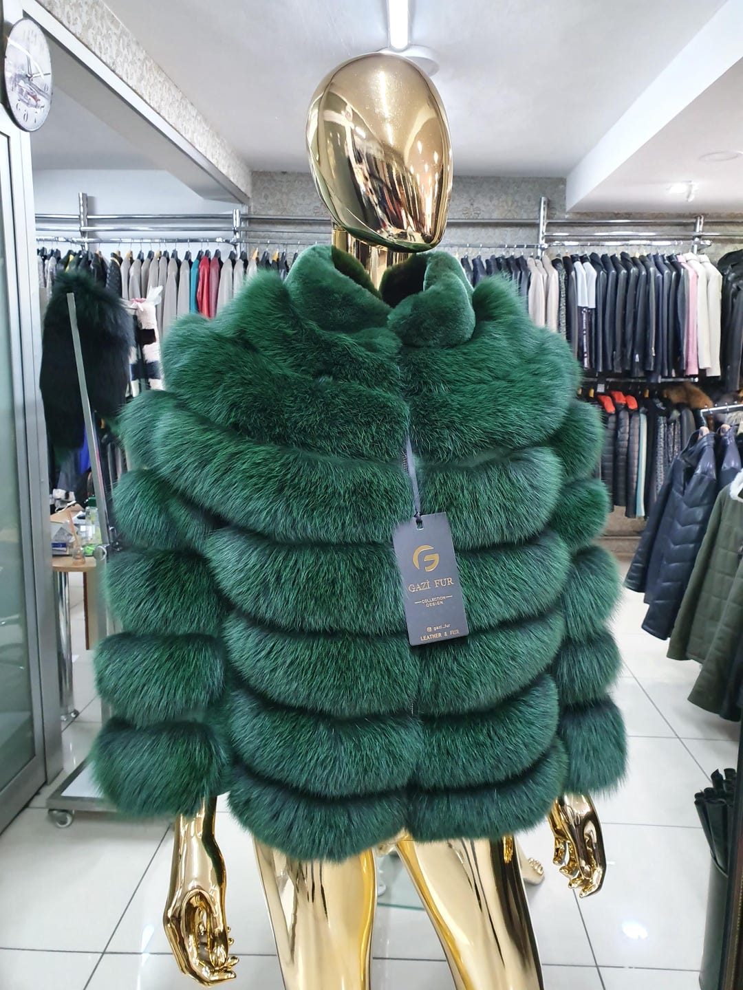 Luxury Natural Fur Coat Elegant Winter Jacket With Natural Fur - Etsy
