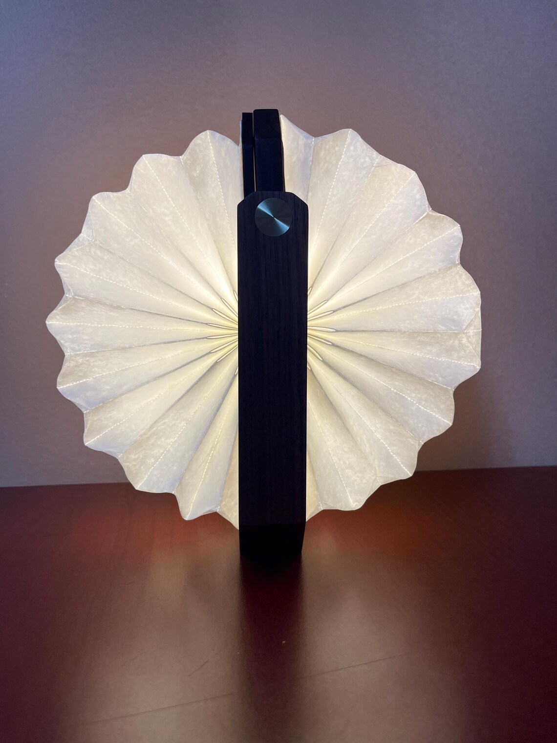 Folding Wooden Accordion Lamp: Rechargeable LED Night Light, Portable ...