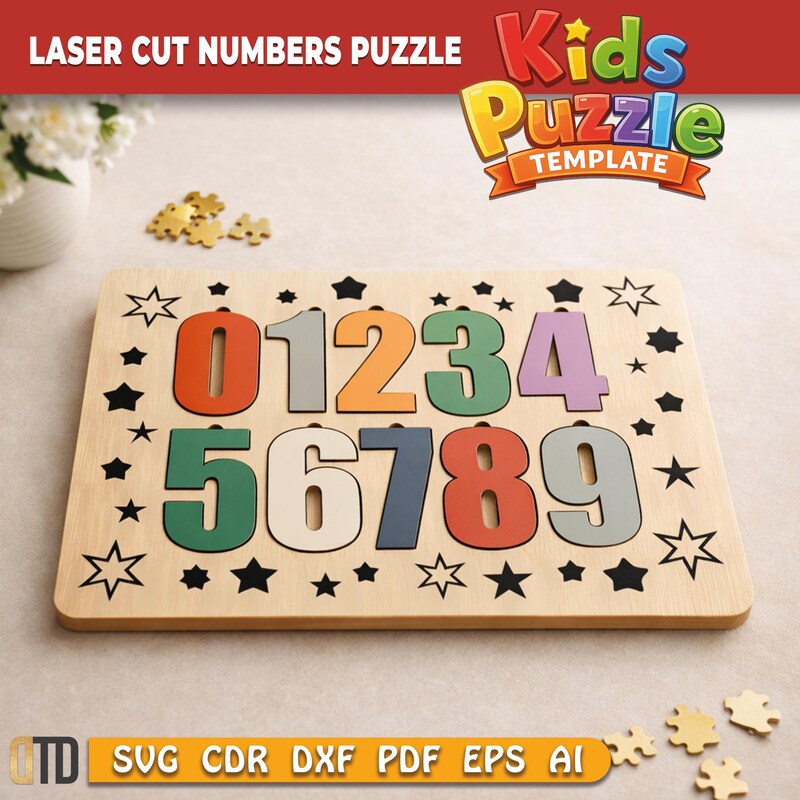 Numbers 0 9 Puzzle - Etsy