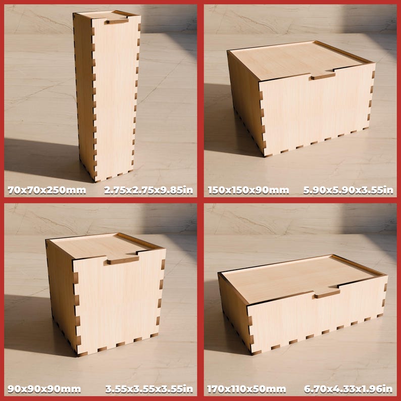 Laser Cut Box Bundle, 20 Box Designs SVG, Glowforge, CNC Cricut Ready ...