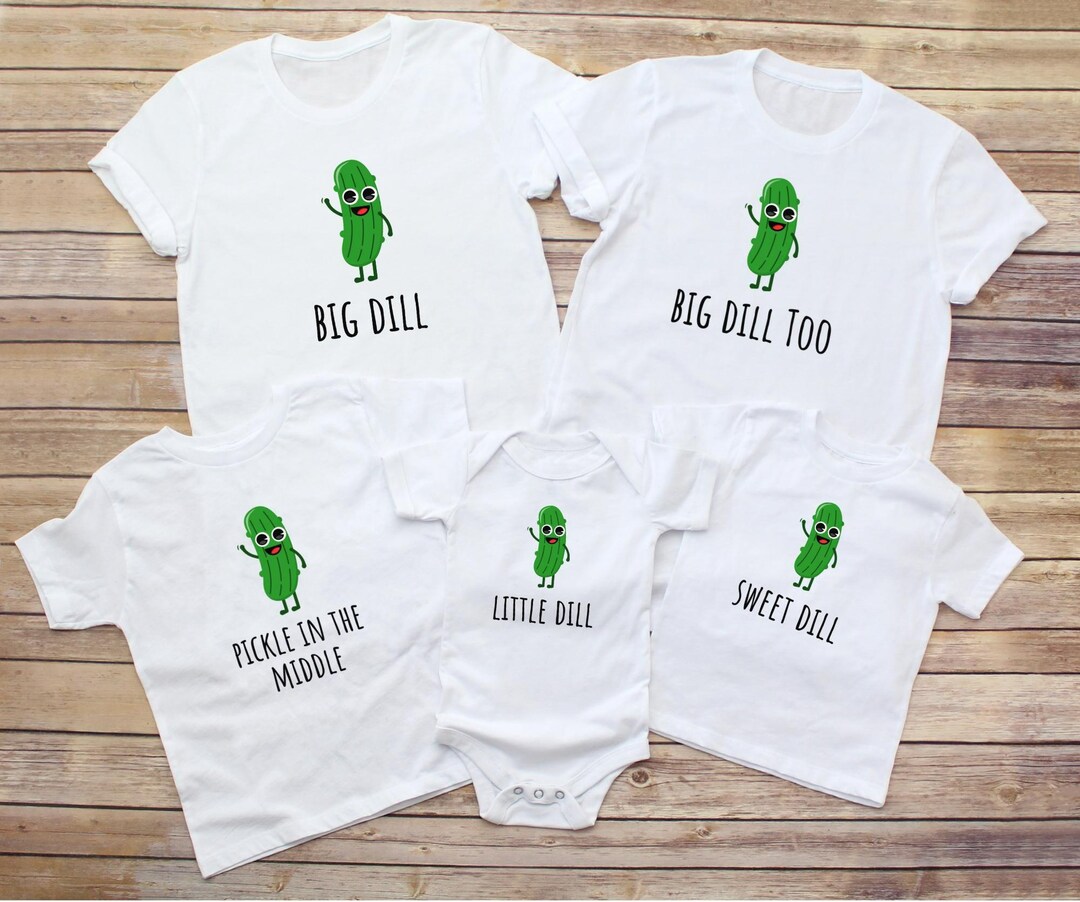 Big Dill Pickle Group Family Shirts, Dad Son Matching Shirts, Fathers ...