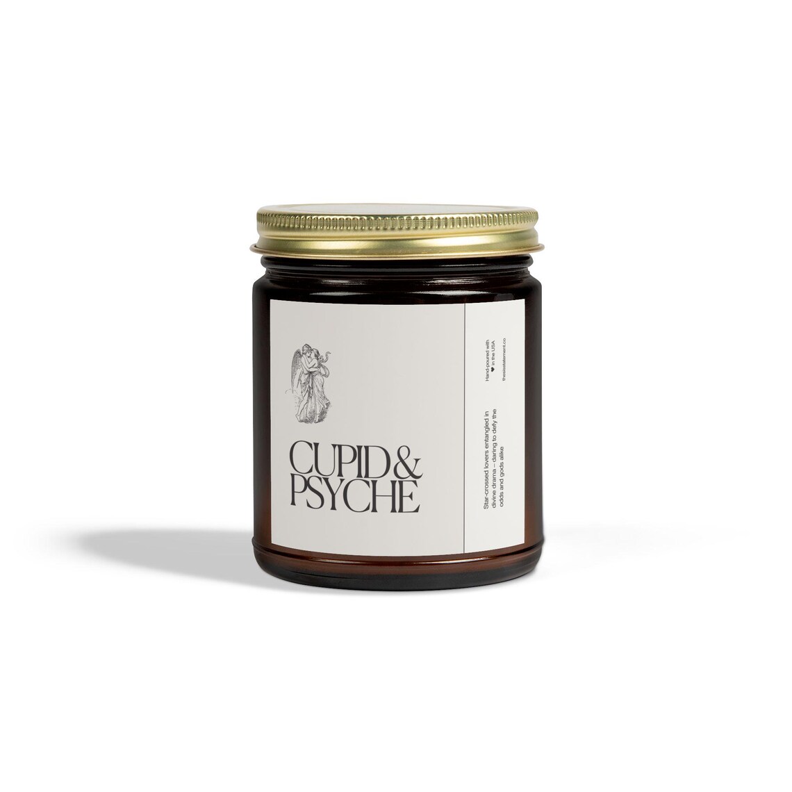 Cupid & Psyche Candle – Romantic Greek Mythology Gift, Coconut Apricot ...