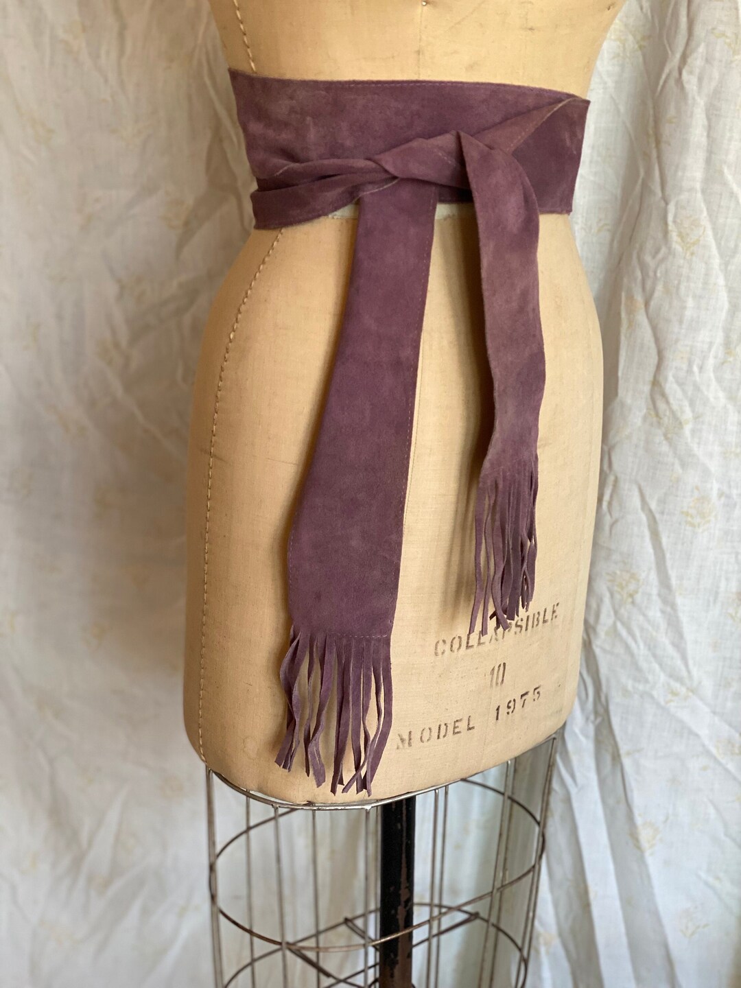 1960s Hippie Belt / up to a 58 Waist Super Long Leather Fringe Waist ...