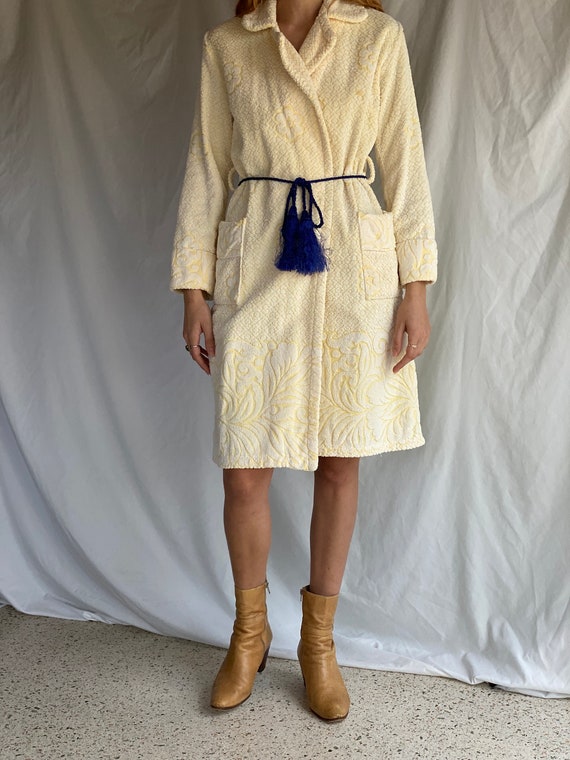 Vintage Terry Cloth Duster Jacket Robe / Towel Robe /… - Gem