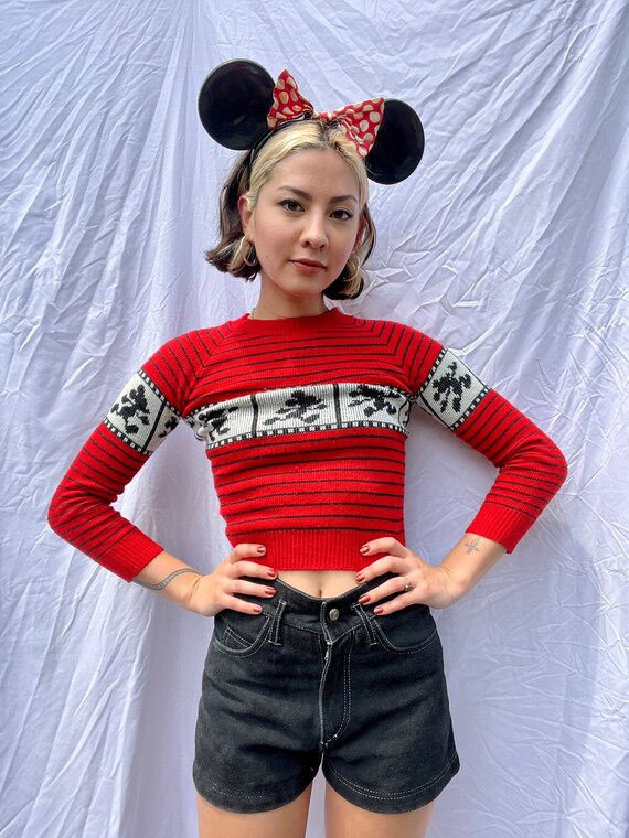 Vintage 70's Minie Mouse Ears / Plastic Mouse Ears wi… - Gem