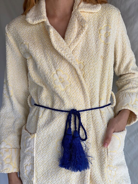 Vintage Terry Cloth Duster Jacket Robe / Towel Robe /… - Gem
