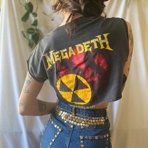 Megadeth Cropped Vintage Tshirt - Etsy