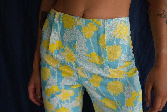 1960's Cotton Pants / Novelty Lilly Pulitzer Printed … - Gem