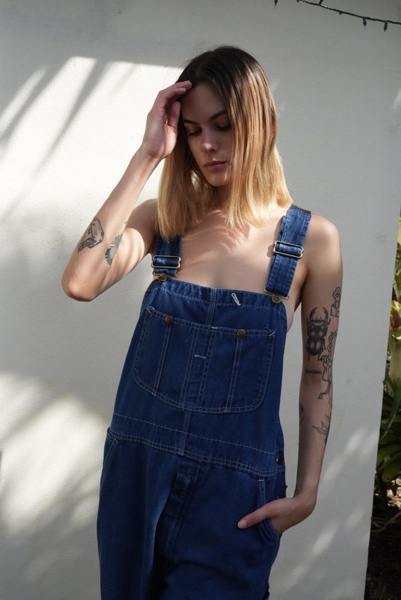 Vintage Overalls / 70's Denim Overalls / Roebucks Cas… - Gem