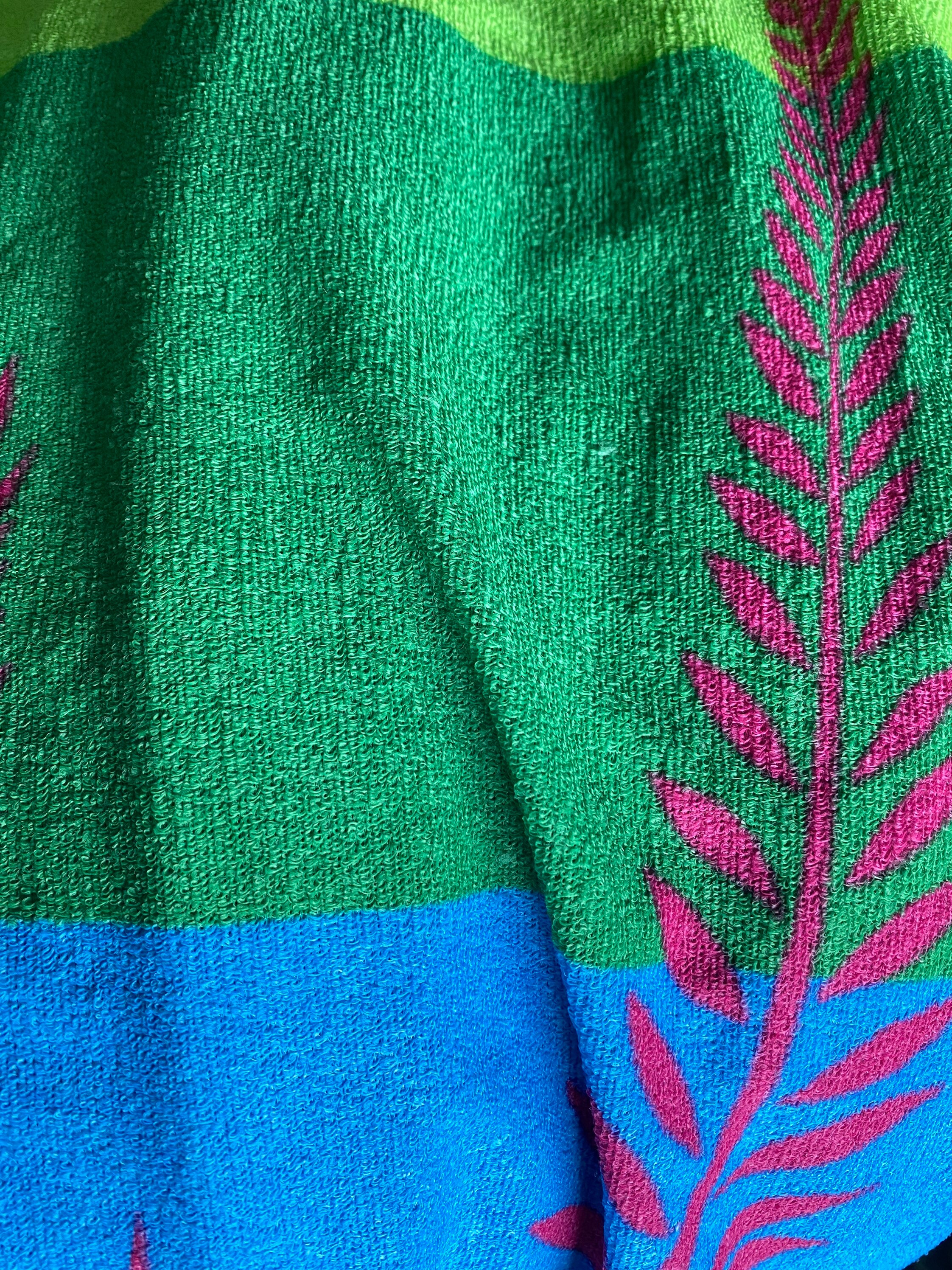 70's Terry Cloth Maxi Dress / Towel Dress / Stripe Maxi - Etsy