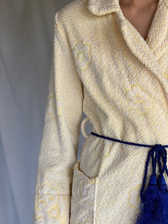 Vintage Terry Cloth Duster Jacket Robe / Towel Robe /… - Gem