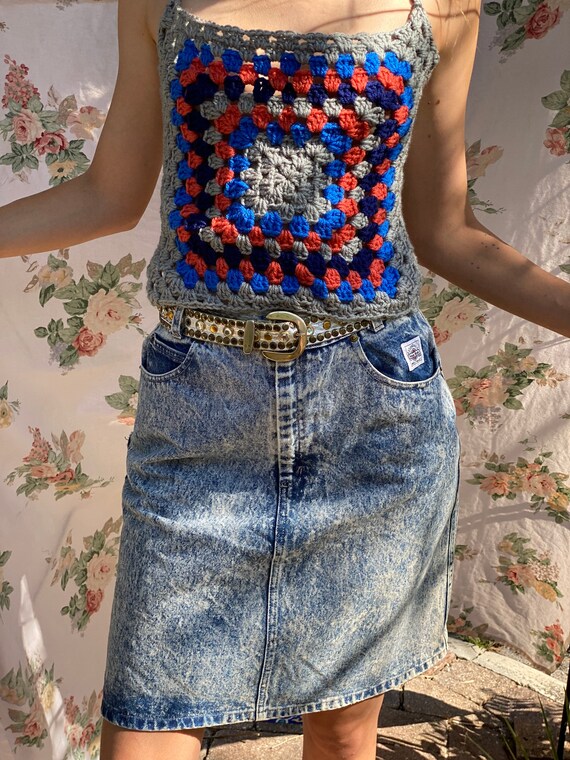 70s Granny Square Top - Gem