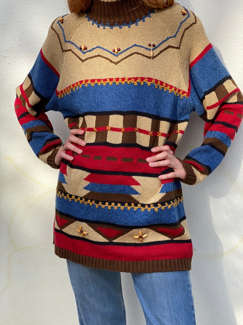 Vintage Women's Sweater / Nineties Mom Sweater - Etsy