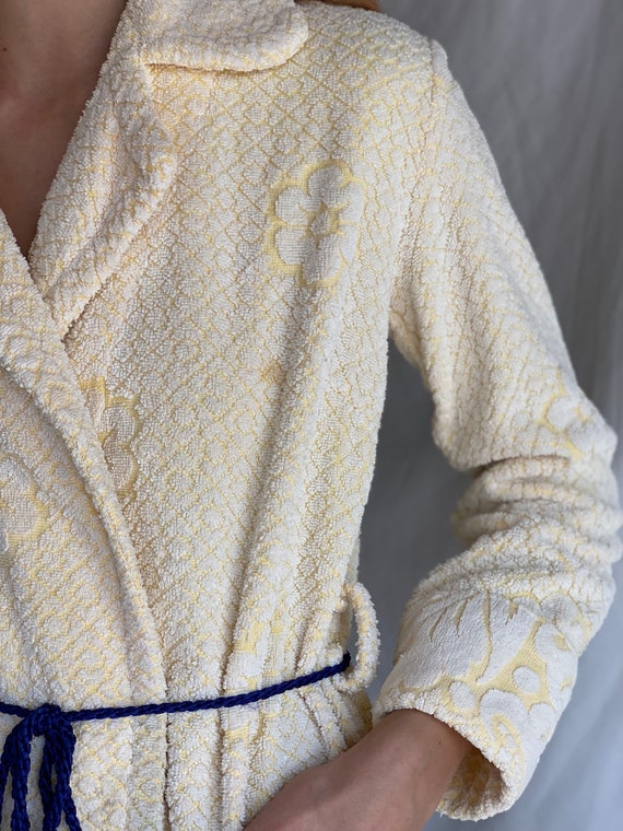 Vintage Terry Cloth Duster Jacket Robe / Towel Robe /… - Gem