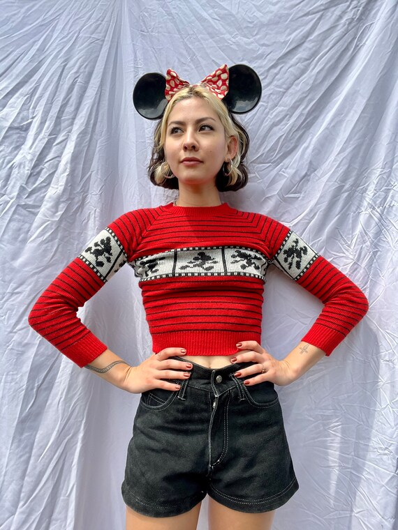 Vintage 70's Minie Mouse Ears / Plastic Mouse Ears wi… - Gem