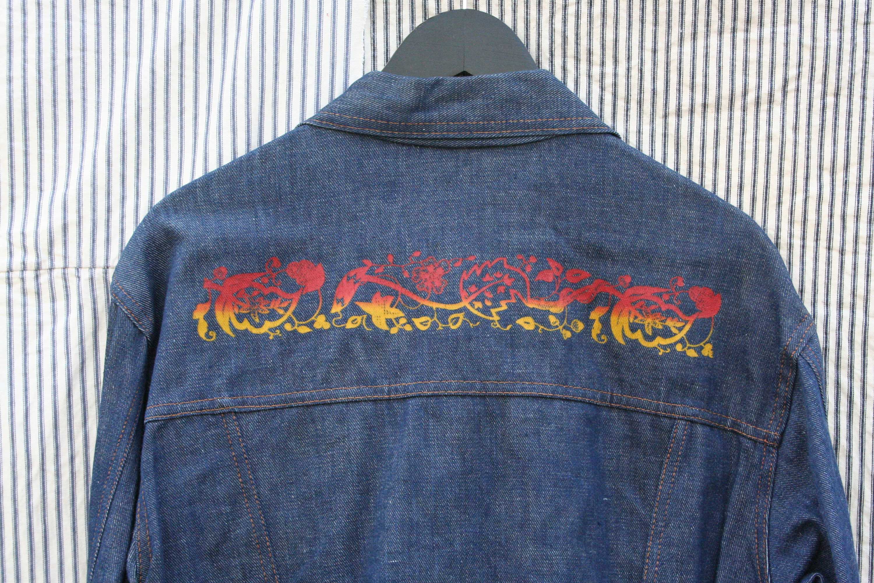 70's Ely Jacket / Four Pocket Dark Wash Denim Jacket / Selvedge Classic ...