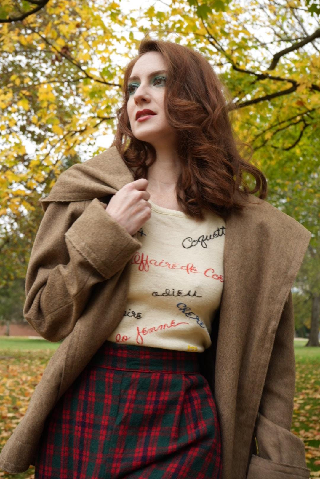 Wool Minimal Coat / United Colors of Benetton Jacket / Large Lapel and ...