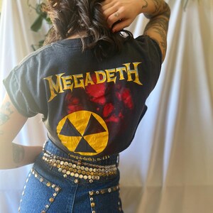 Megadeth Cropped Vintage Tshirt - Etsy