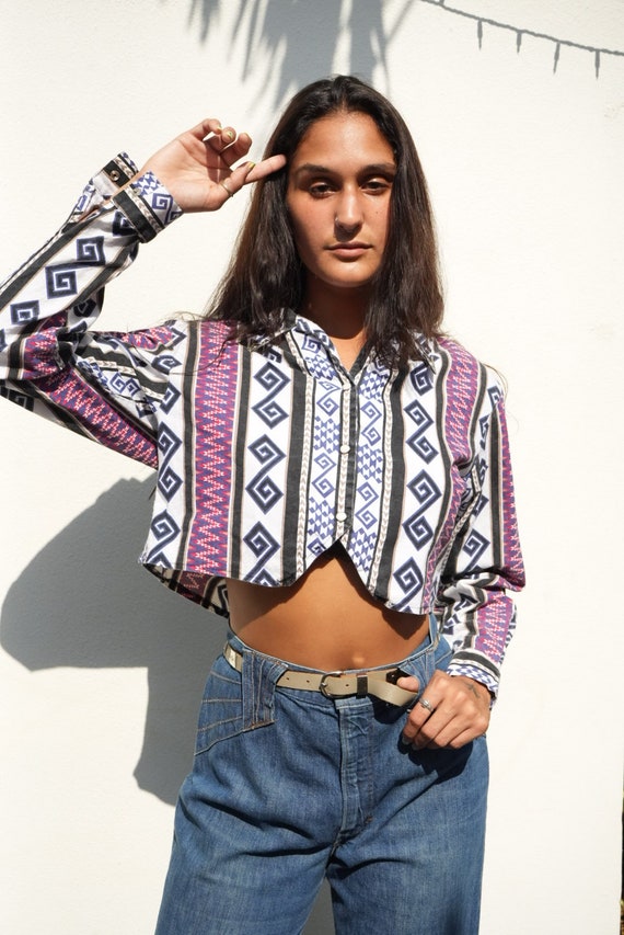 crop top western 90s - Gem