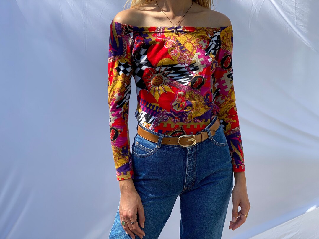 90s Body Suit / Snap Crotch Body Suit / Cotton Stretchy Onesie ...