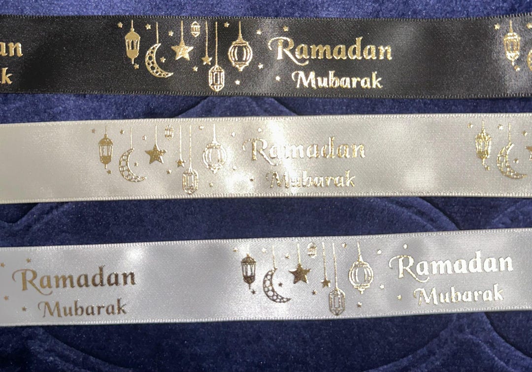 Ramadan and Eid Mubarak Ribbon 3 Colors - Etsy