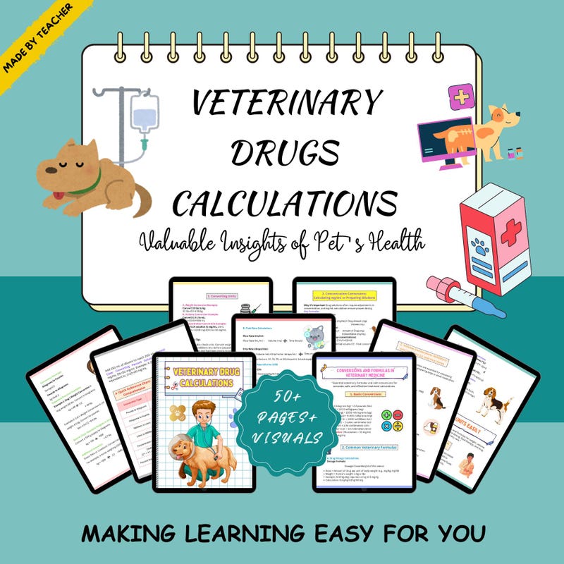 Veterinary Reference Pdf - Etsy