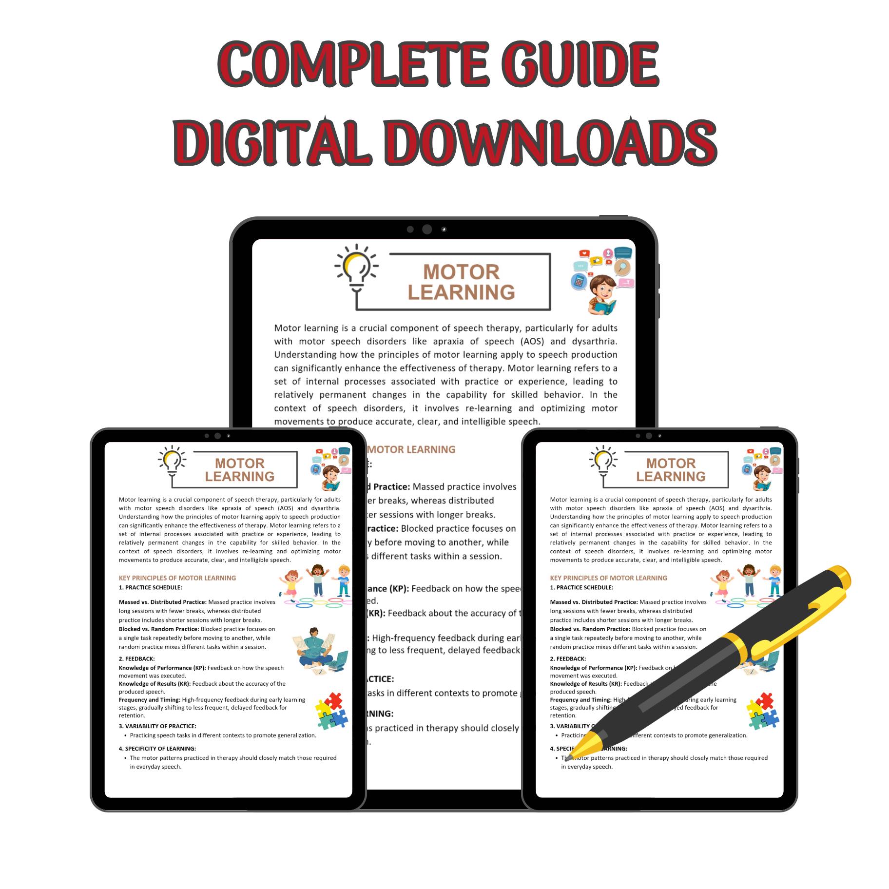 Motor Speech Therapy Worksheets: Apraxia, Dysarthria, Articulation (PDF ...