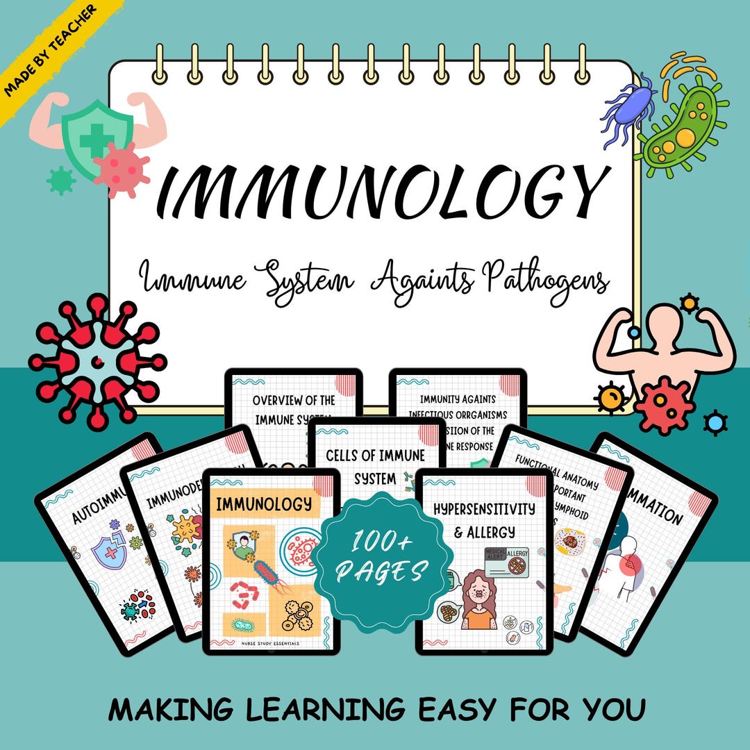 Immunology Nursing Notes, Immune System Biology Notes, Med Surg Study ...