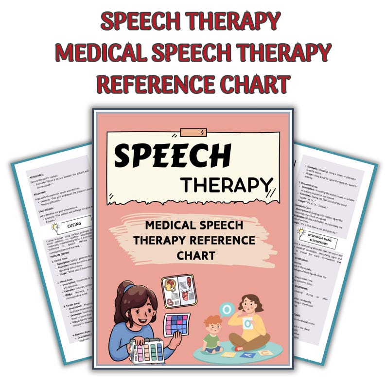SLP Cheat Sheet: Speech Therapy Quick Reference Chart (PDF & PNG ...