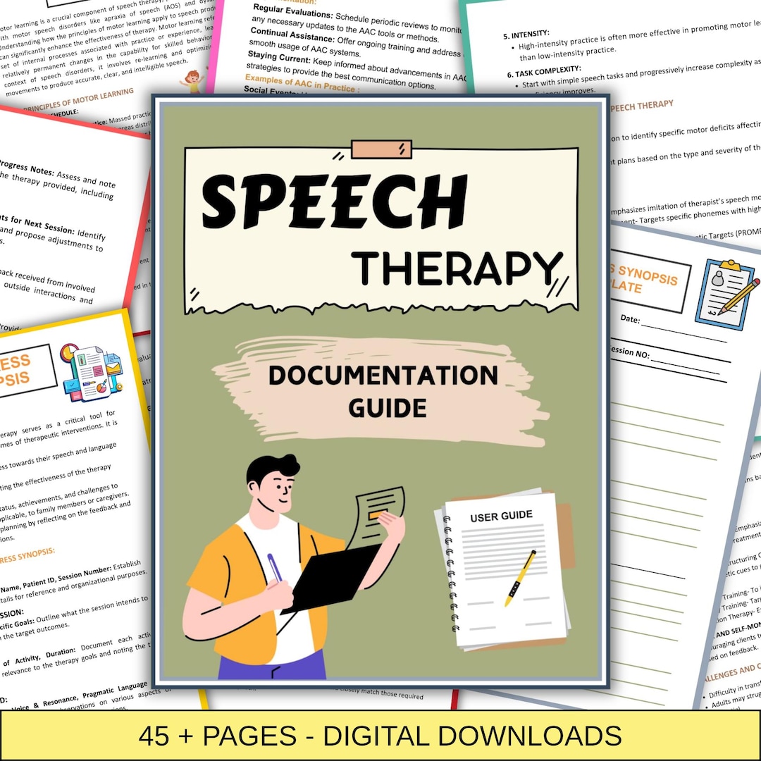 SLP Documentation Guide: SOAP Notes Templates & Examples (digital ...